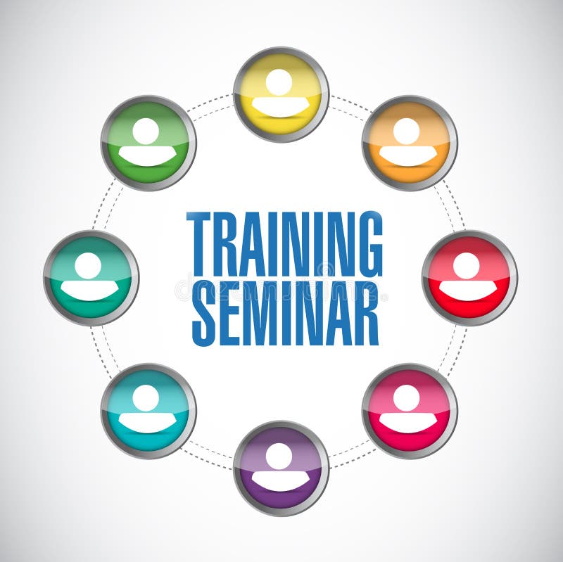 Training Seminar People Network Illustration Stock Illustration ...