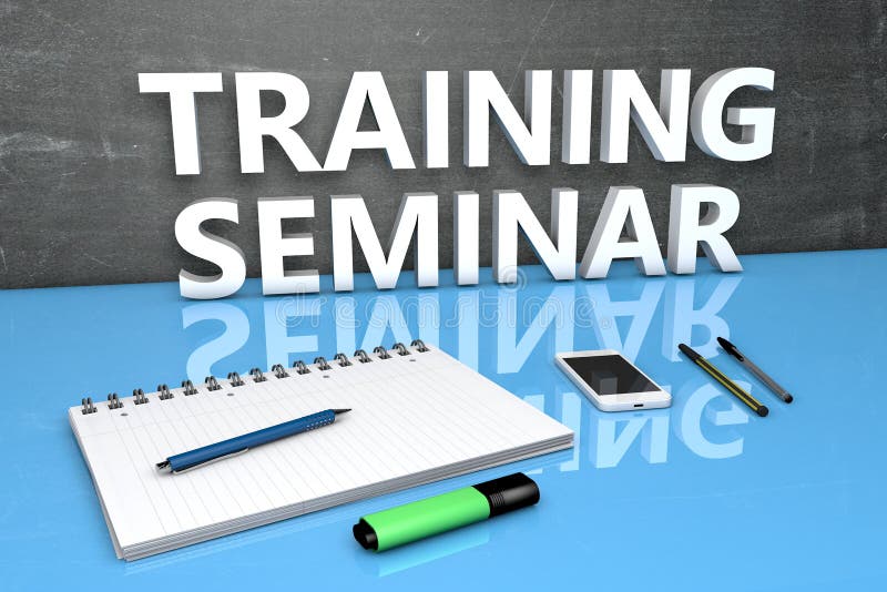 Training Seminar Text Concept Stock Illustration - Illustration of ...