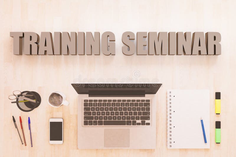 Training Seminar Text Concept Stock Illustration - Illustration of ...