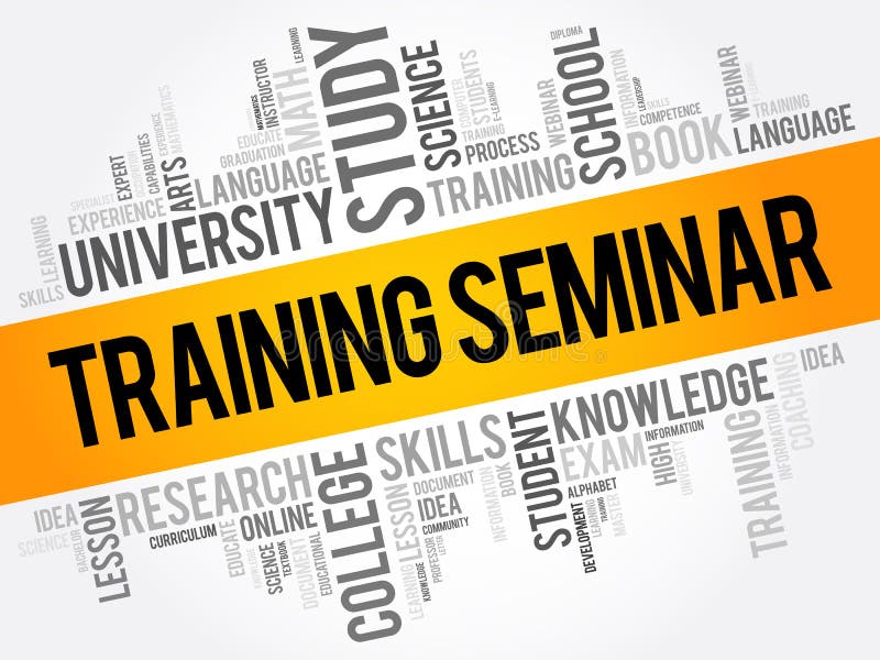 Seminar Word Meaning Meeting Workshop And Speech Stock Illustration ...