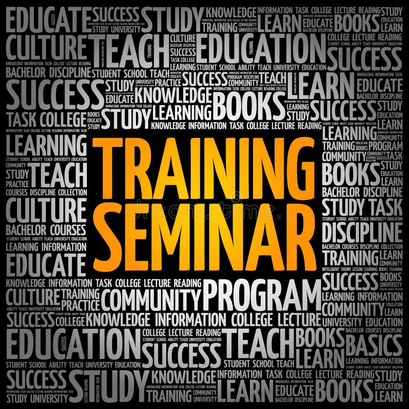 Seminar Word Meaning Meeting Workshop and Speech Stock Illustration ...