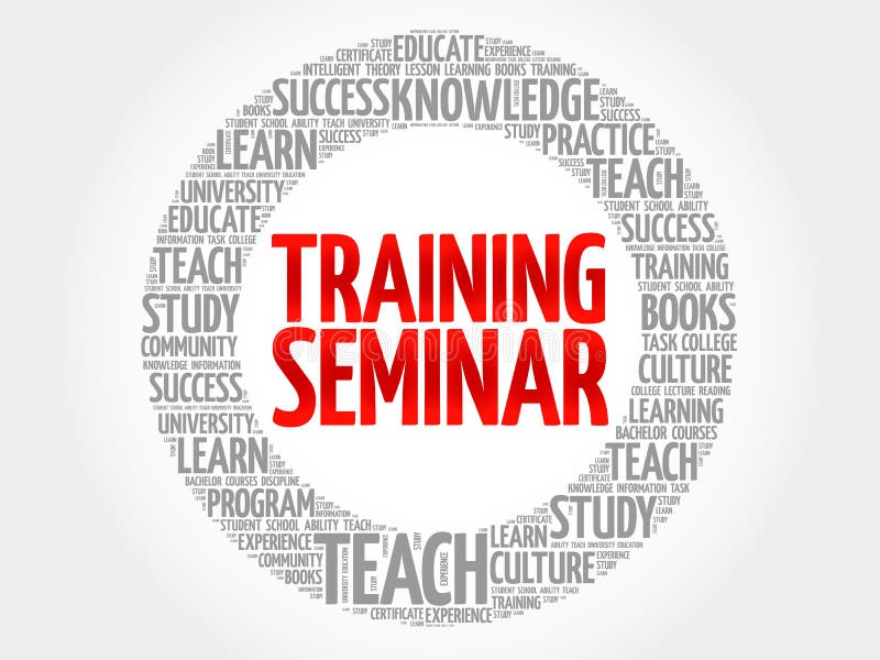 Seminar Word Meaning Meeting Workshop And Speech Stock Illustration ...