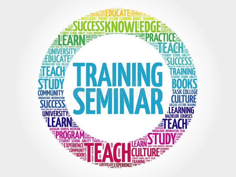 Training Seminar Word Cloud Stock Illustration - Illustration of ...