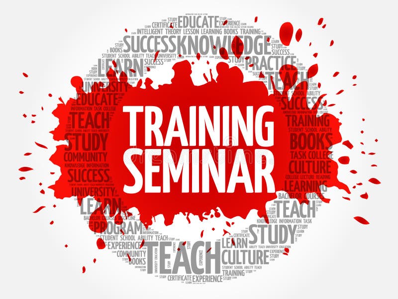 Seminar Word Cloud Tag Cloud Isolated Stock Photo - Image of conference ...