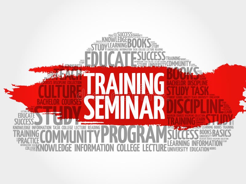 Seminar Word Meaning Meeting Workshop and Speech Stock Illustration ...