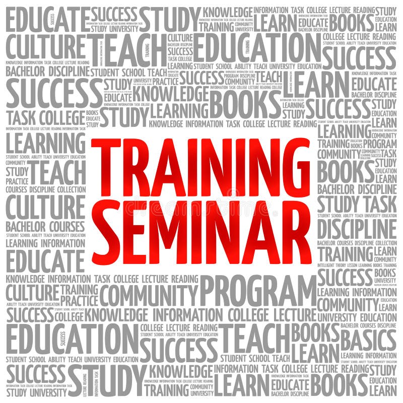 Seminar Word Meaning Meeting Workshop And Speech Stock Illustration ...