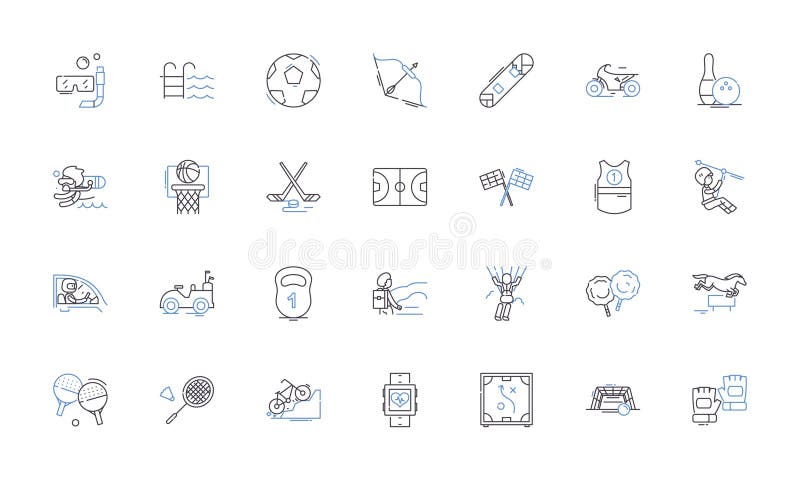 Training Sessions Line Icons Collection. Workshop, Seminar, Bootcamp ...
