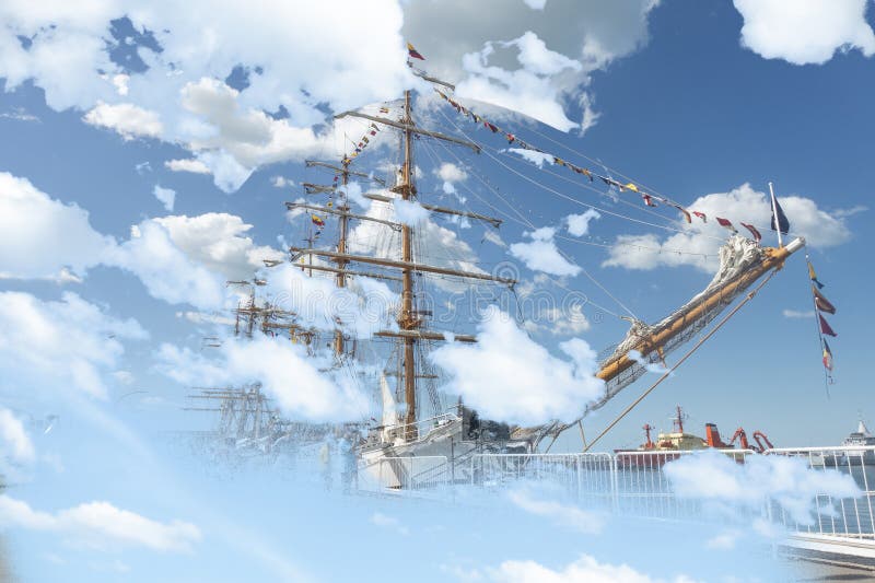 Training Ship from Argentina , Docked in the Port Stock Photo - Image ...