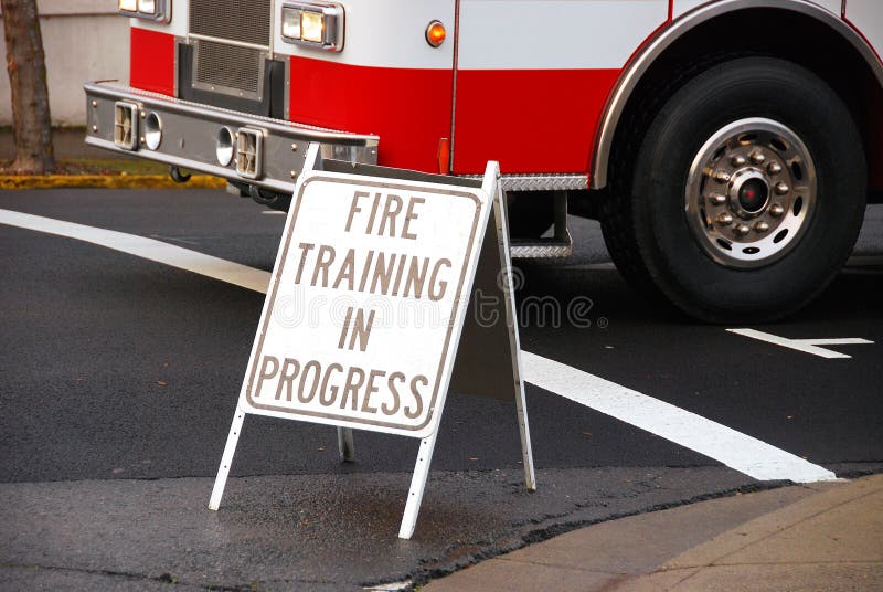 Training Sign stock image. Image of building, emergency - 41595121