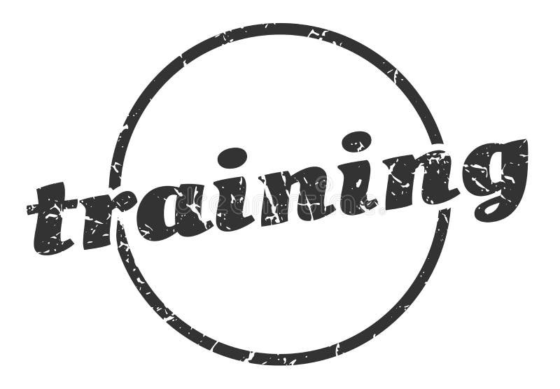 Training Sign. Training Round Vintage Stamp Stock Vector - Illustration ...
