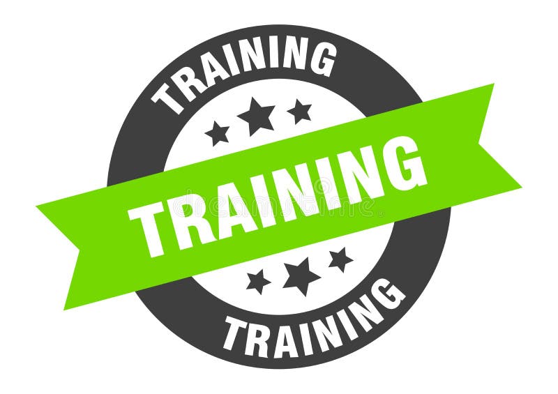 Training sign stock vector. Illustration of sticker - 160382774
