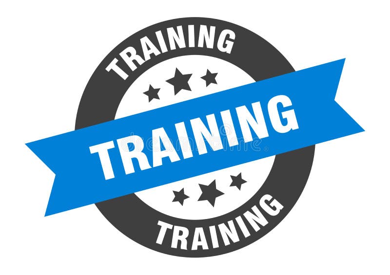 Training sign stock vector. Illustration of circle, sign - 160381550