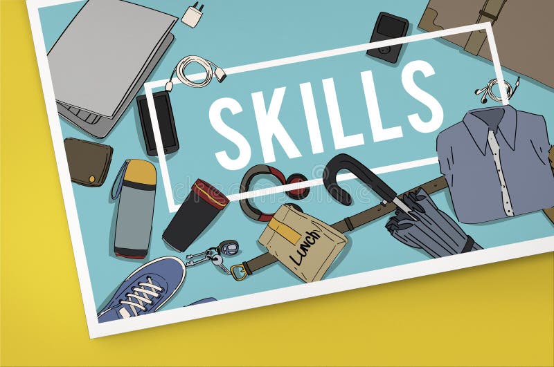 Skills, Knowledge, Abilities, Education Stock Illustration ...