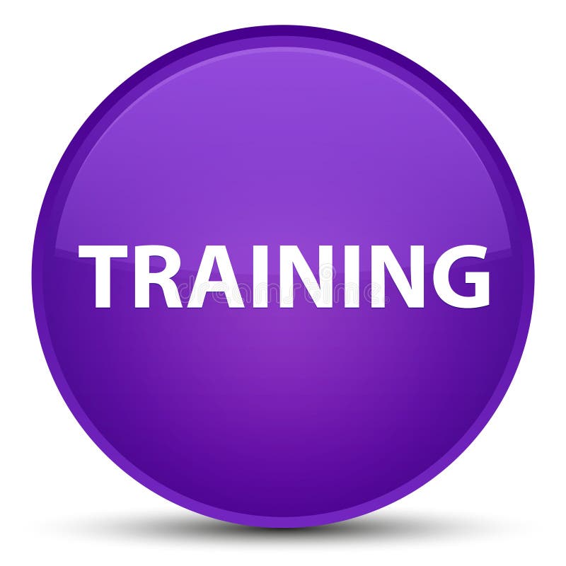 Training Special Purple Round Button Stock Illustration - Illustration ...