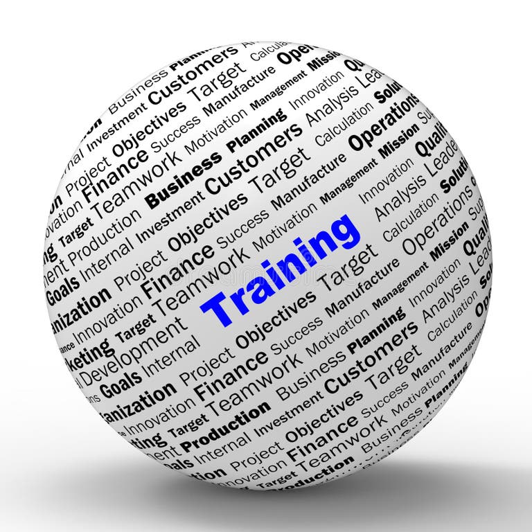 Training Sphere Definition Shows Instructing or Stock Illustration ...