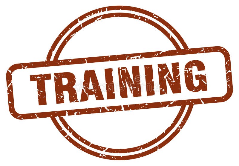 Training - Red Grunge Rubber, Stamp Stock Illustration - Illustration ...