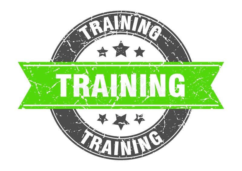 Training stamp stock vector. Illustration of band, round - 162723798