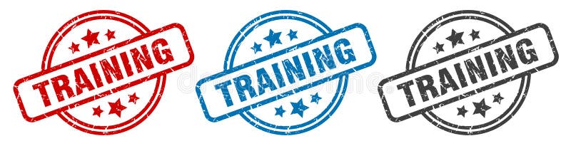 Training Stamp. Training Round Isolated Sign Stock Vector ...