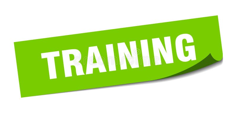 Training sticker. stock vector. Illustration of emblem - 153545888