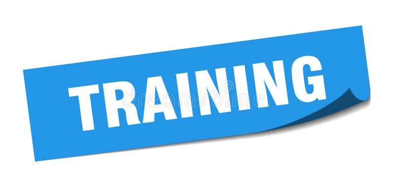 Training sticker. stock vector. Illustration of price - 153620747