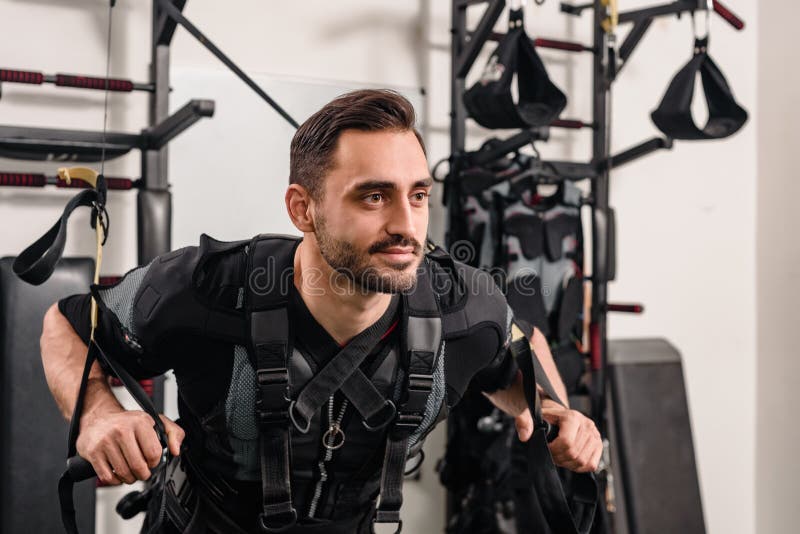 Training with Suspension Rope Stock Photo - Image of athlete, medicine ...
