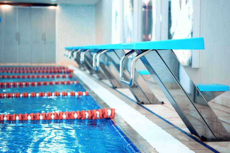 Training in the Swimming Pool Stock Image - Image of front, hobby: 51183413