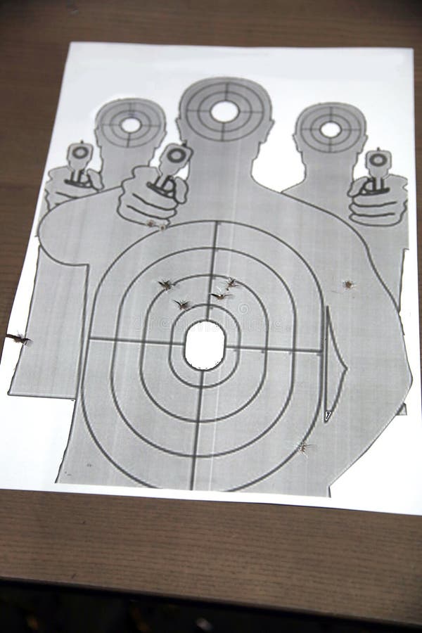 Training Target Enemy Image Printed on Board Stock Photo - Image of ...