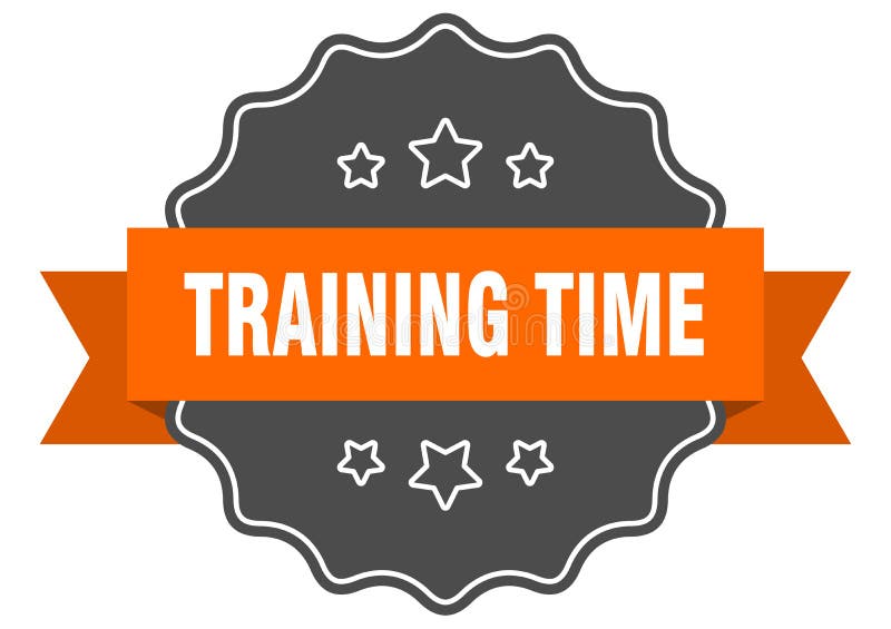Training Time Banner Template. Training Time Ribbon Label Stock Vector ...