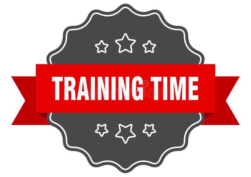 Training time stamp stock vector. Illustration of time - 124947387