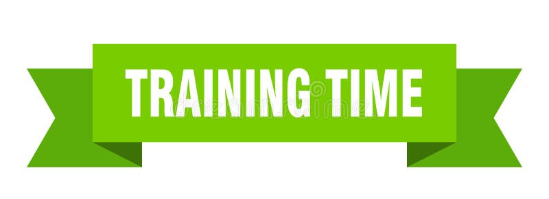 Training Time Banner Template. Training Time Ribbon Label Stock Vector ...