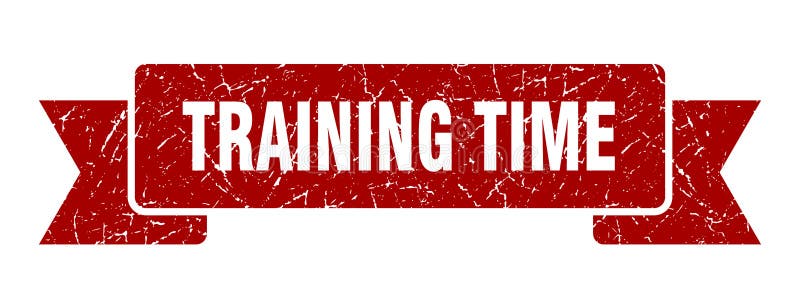 Training Time Ribbon. Training Time Grunge Band Sign Stock Vector ...