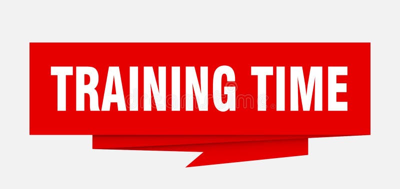 Training time stock vector. Illustration of time, speech - 124338422