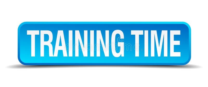 Training time button stock vector. Illustration of banner - 121050465
