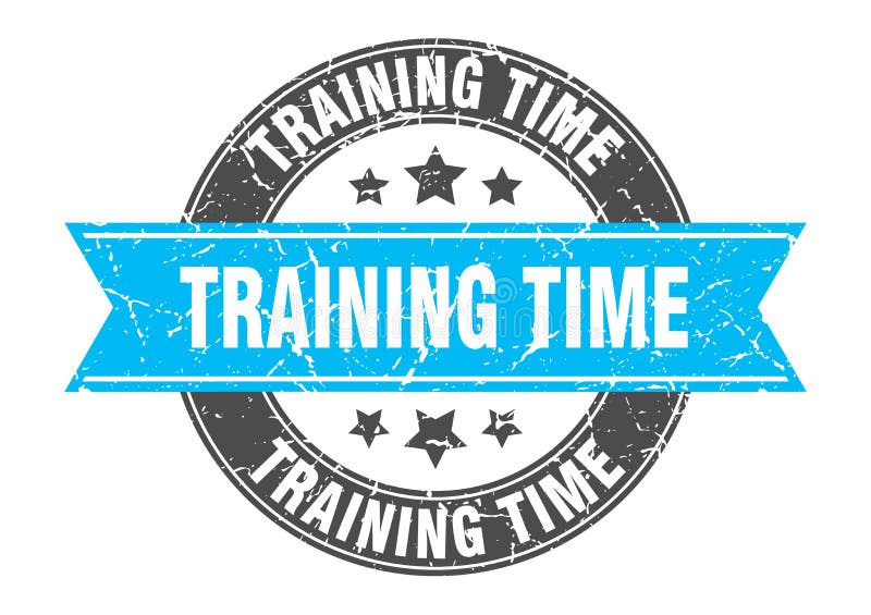 Training time stamp stock vector. Illustration of time - 124947387
