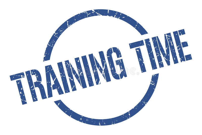 Training time stamp stock vector. Illustration of circle - 136944912