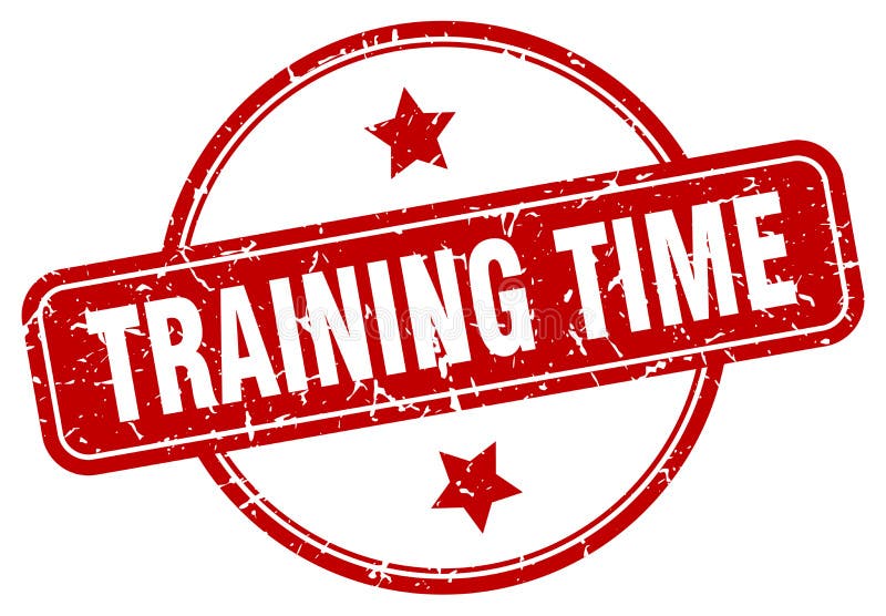 Training Time Stamp. Training Time Round Grunge Sign Stock Vector ...