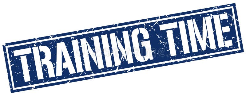Training time stamp stock vector. Illustration of square - 120409908