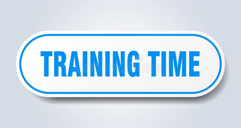 Training time sticker. stock vector. Illustration of template - 197145307