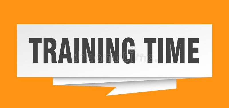 Training time stock vector. Illustration of isolated - 124342085