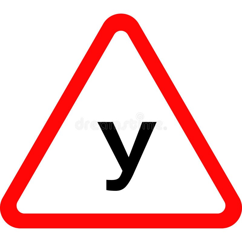 A Training Vehicle by Car. Triangular Sign. Vector Image. Stock ...