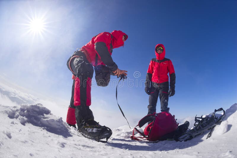 Training Von Bergsteigern Auf Die Oberseite Redaktionelles Bild - Bild ...