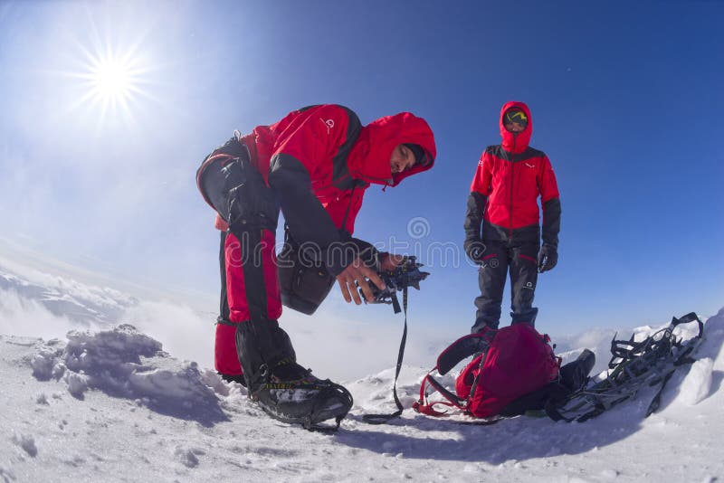 Training Von Bergsteigern Auf Die Oberseite Redaktionelles Bild - Bild ...
