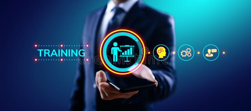 Training Webinar Business Development Education Concept on Screen ...