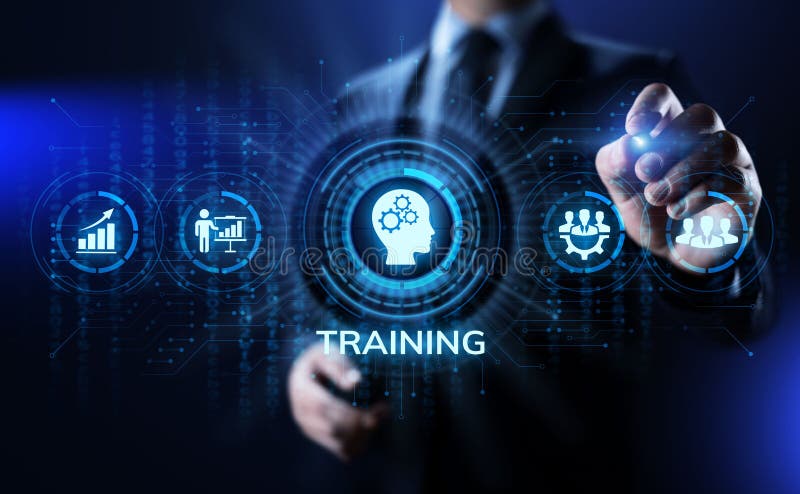 Training Webinar Business Development Education Concept on Screen ...