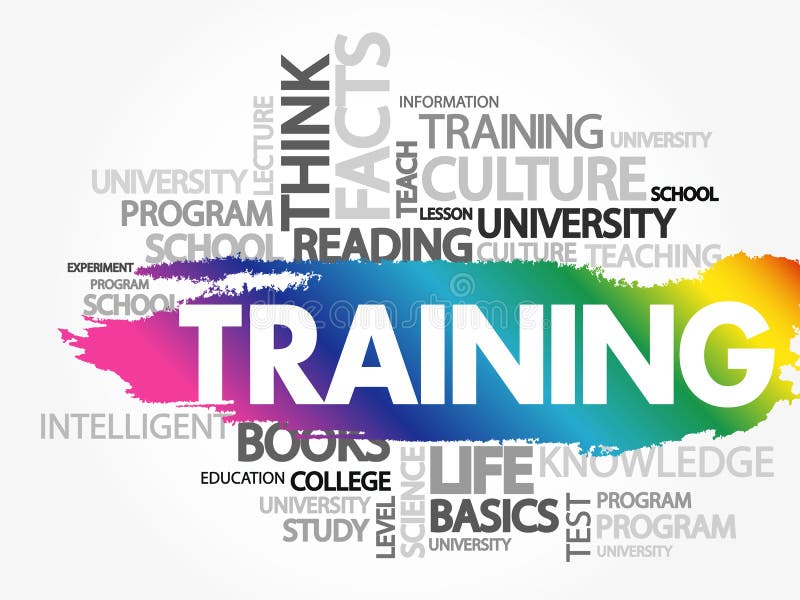 TRAINING Word Cloud Concept Stock Illustration - Illustration of ...