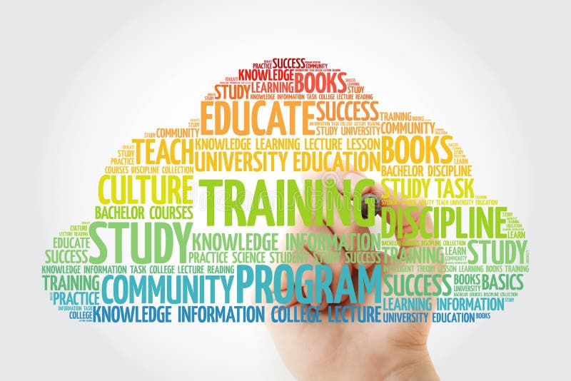 TRAINING Word Cloud, Fitness, Sport Stock Image - Image of calories ...