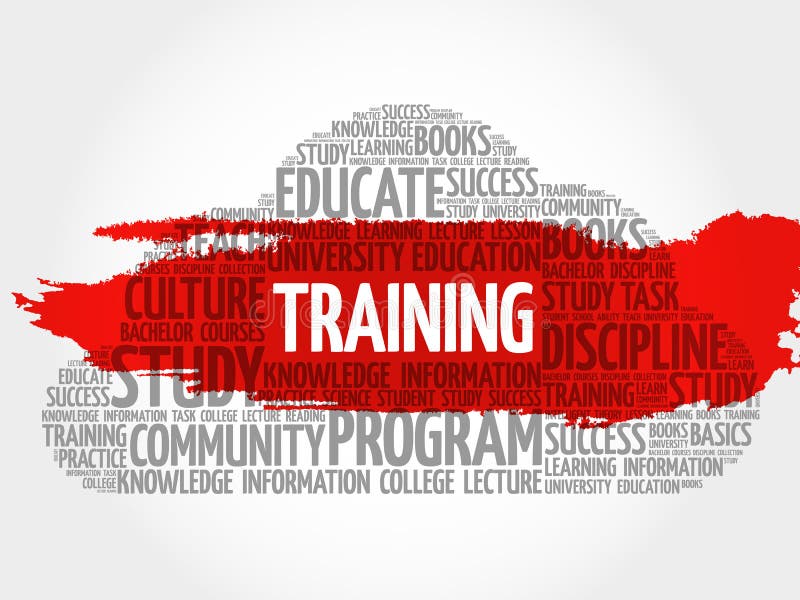 Training Word Cloud Stock Illustration Illustration Of Self 205969116