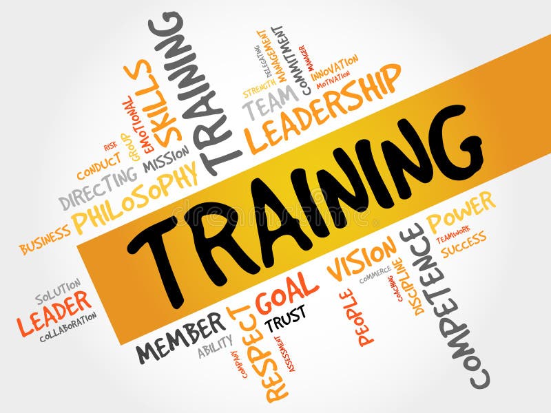 Training Word Cloud Concept Stock Illustration Illustration Of