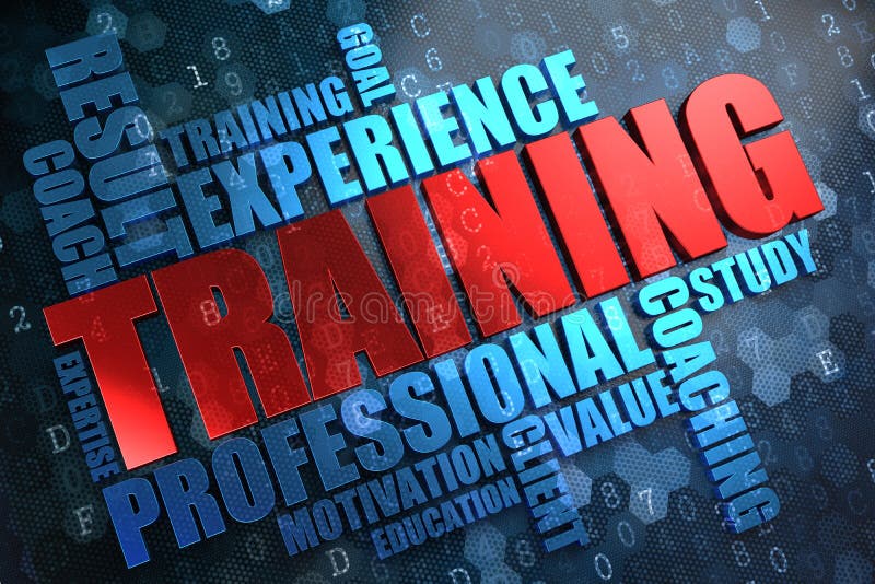 Training. Wordcloud Concept. Stock Illustration - Illustration of ...