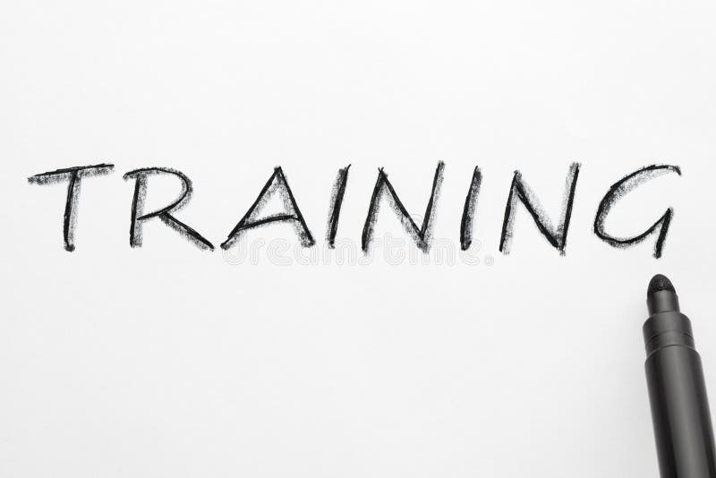 Training Written on White Background Stock Image - Image of competency ...